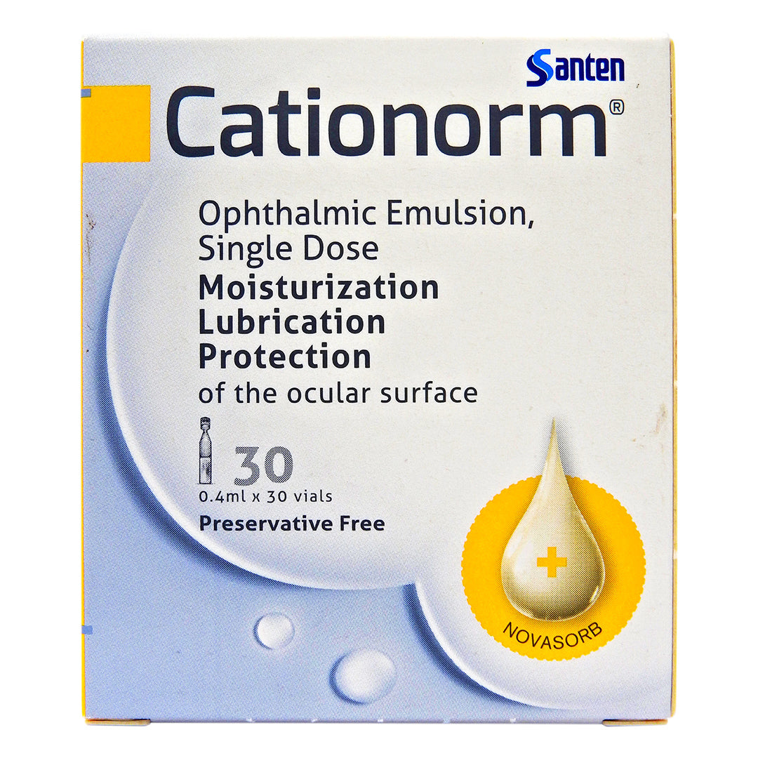 參天製藥 - Cationorm 滋潤眼藥水 獨立支裝 0.4毫升 x 30小瓶 #36477 – Living with Vanus