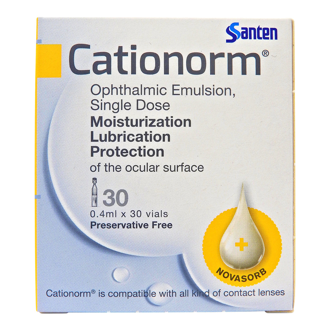 參天製藥 - Cationorm 滋潤眼藥水 獨立支裝 0.4毫升 x 30小瓶 [平行進口] #59265 – Living with Vanus