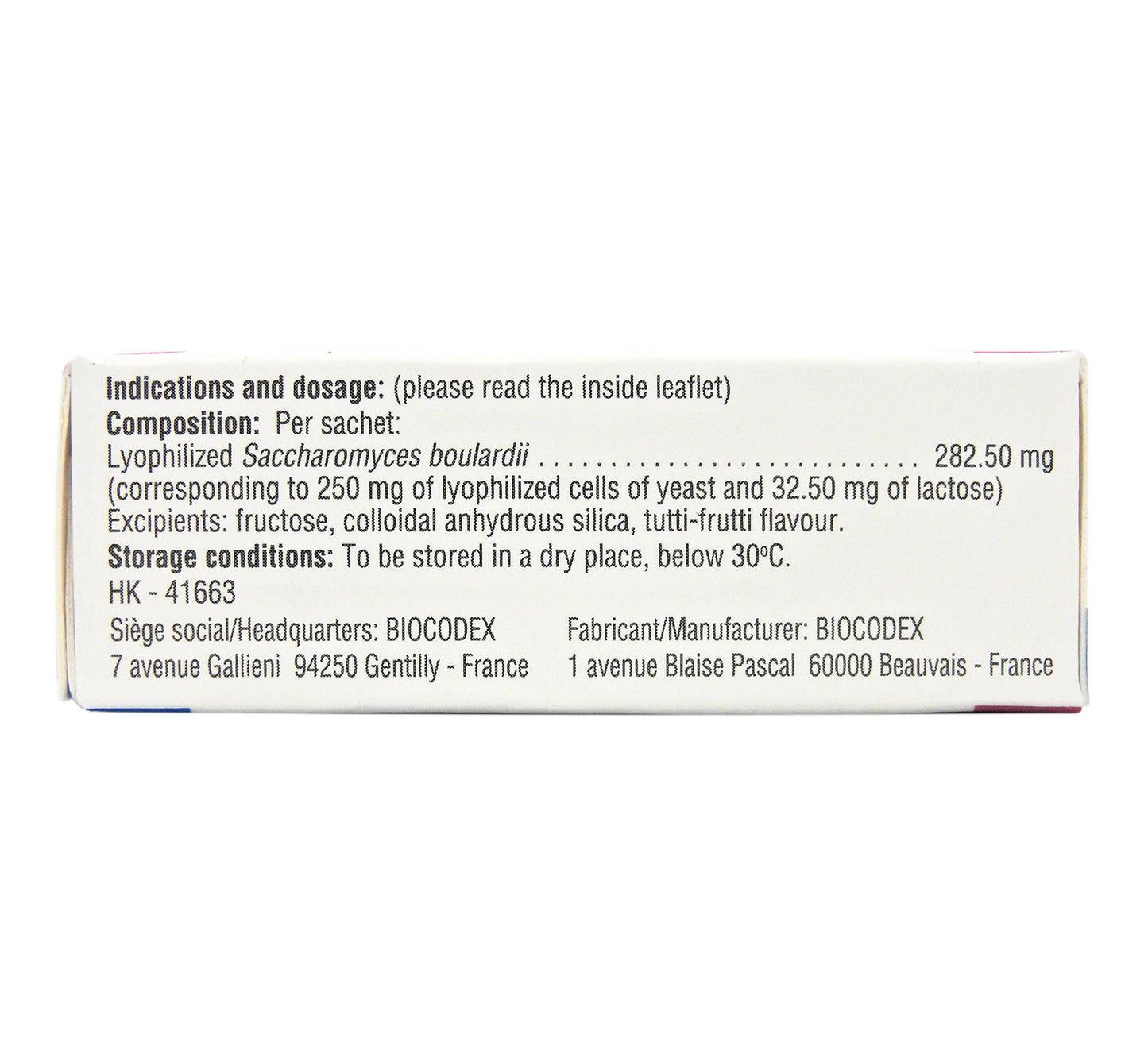 BIOCODEX - Bioflor 益生菌粉劑 250mg 10包裝 #27111 – Living with Vanus